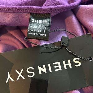 SHEIN | Pants & Jumpsuits | Nwt Groovy Purple Jumpsuit | Poshmark